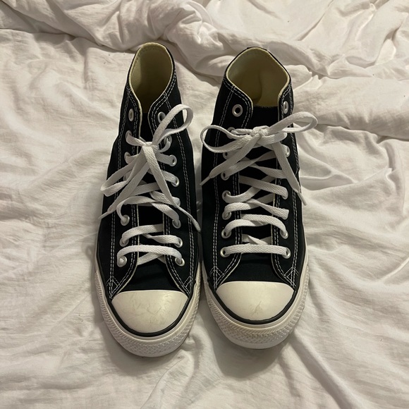 Converse | Shoes | Converse Black High Tops | Poshmark